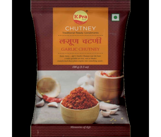 K - Pra Garlic/Lasun Chutney - 100 Gm